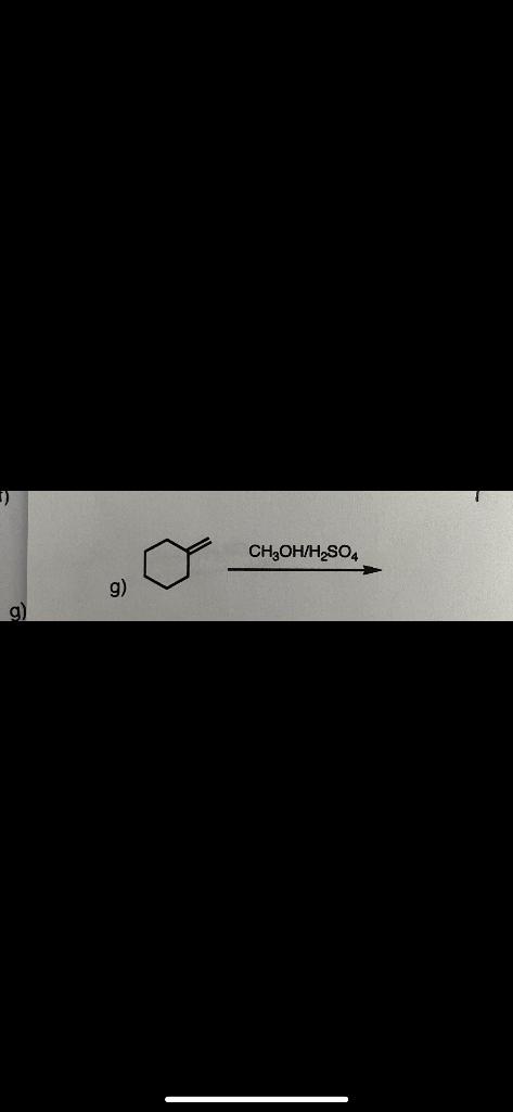 Solved CH3OH/H2SO4 g) g) | Chegg.com