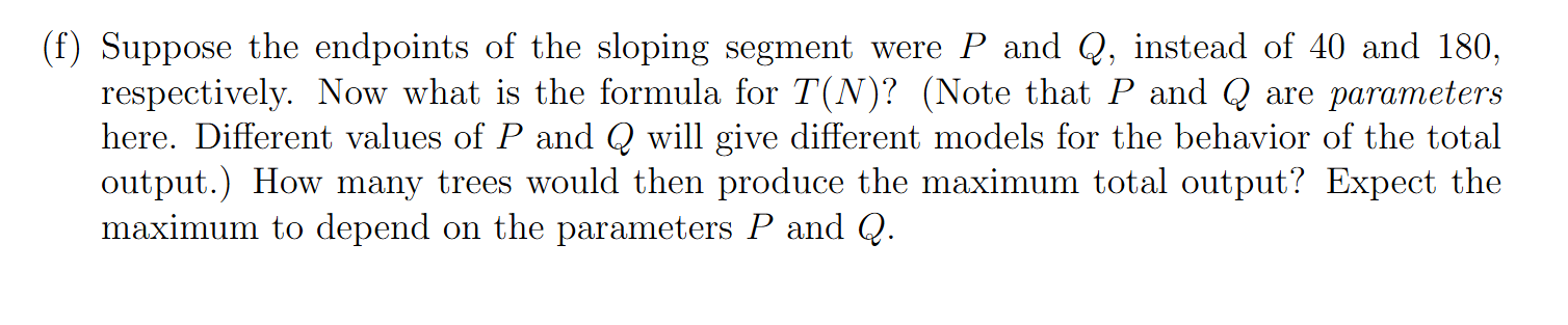 (f) ﻿Suppose the endpoints of the sloping segment | Chegg.com