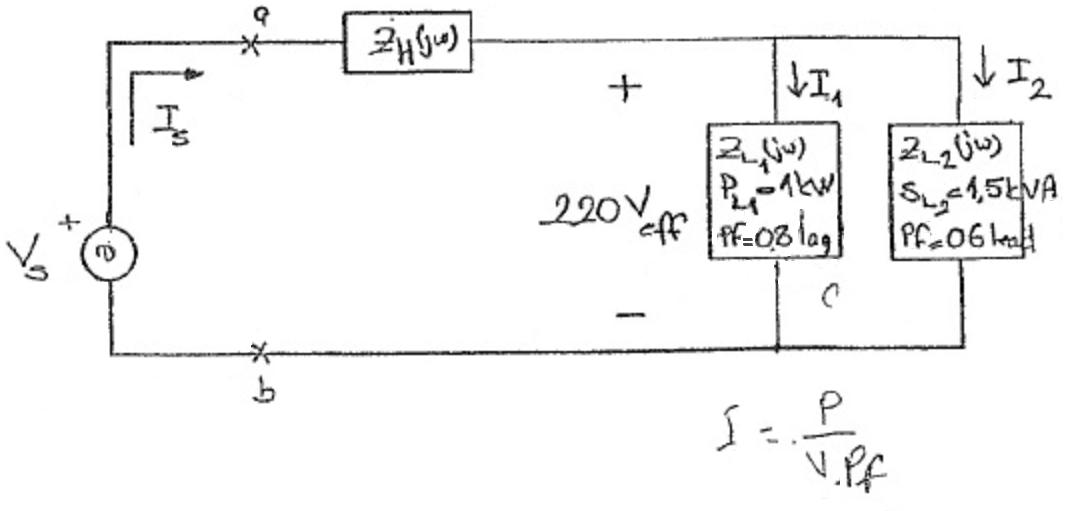 Solved The circuit given below is a single-phase power | Chegg.com
