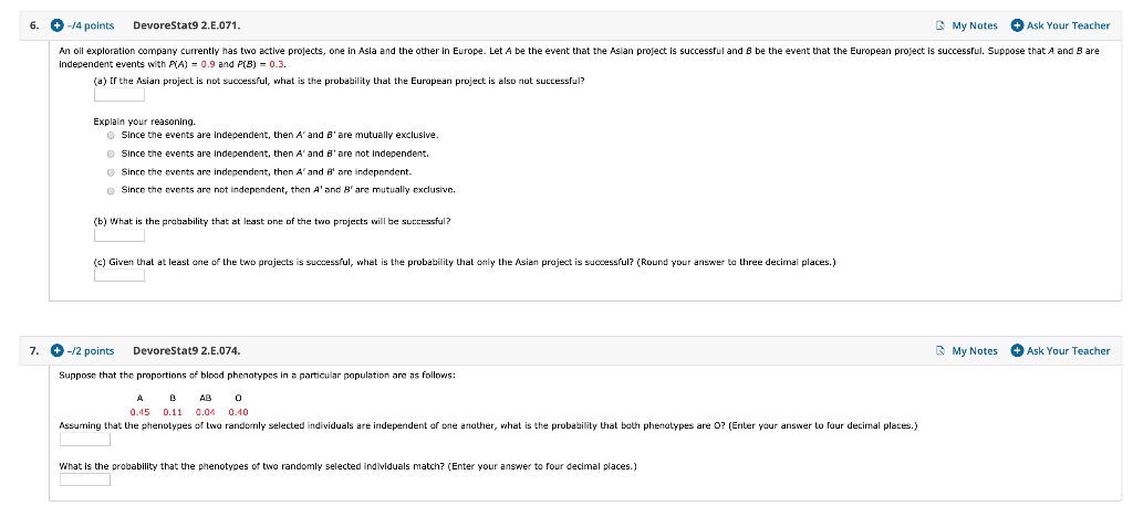 Solved 6 4 Points Devorestat9 2 E 071 My Notes Ask