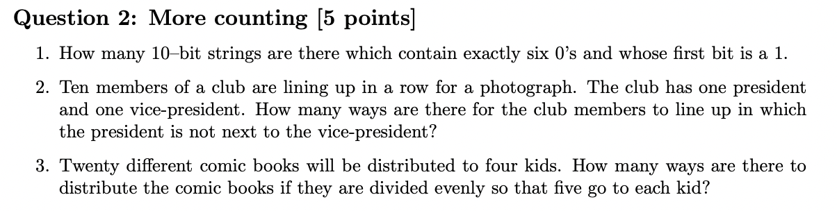 Solved How many 10–bit strings are there which contain | Chegg.com