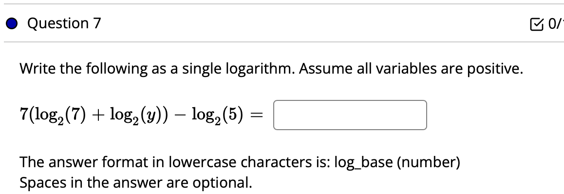 Solved Write the following as a single logarithm. Assume all | Chegg.com