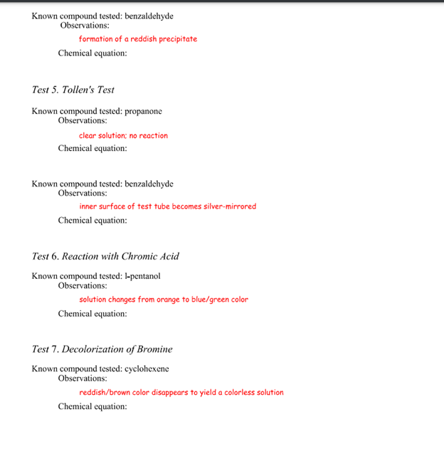 Solved Report Sheet: Experiment 1 Name Date Partner's Name | Chegg.com