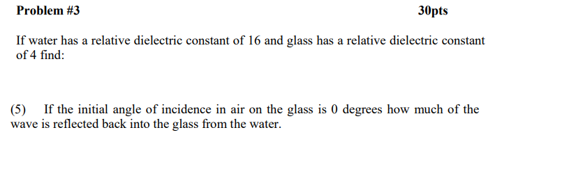 Solved If water has a relative dielectric constant of 16 and | Chegg.com