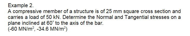 Solved Example 2. A compressive member of a structure is of | Chegg.com