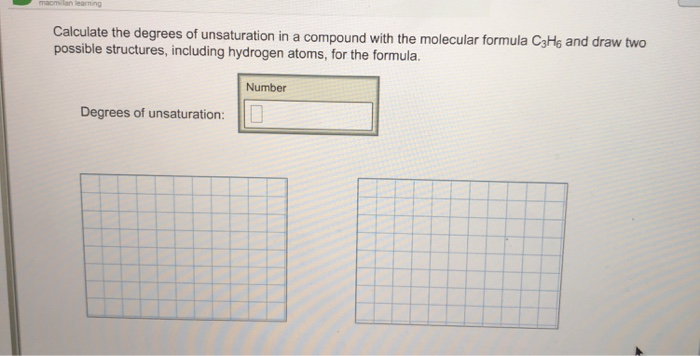 Solved Calculate the degrees of unsaturation in a compound | Chegg.com