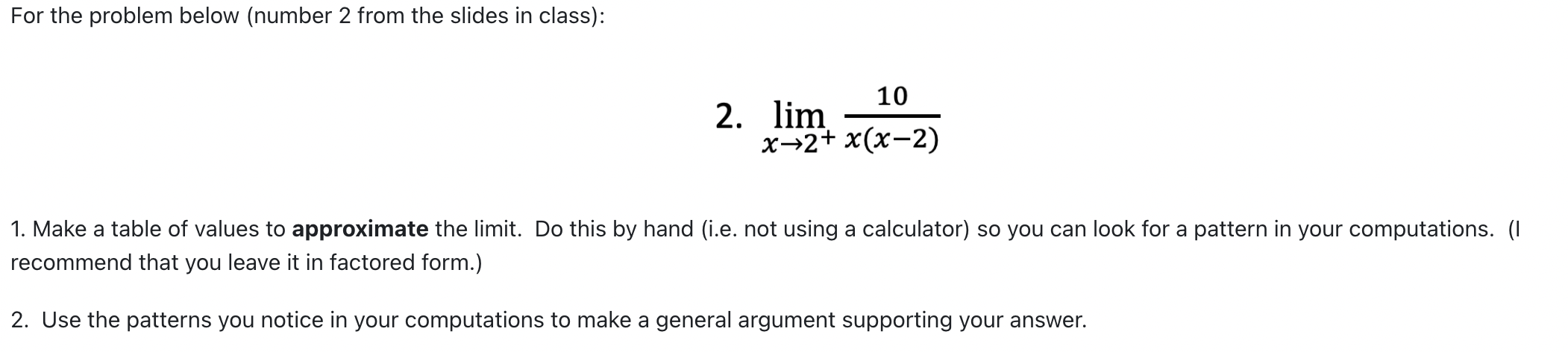 Solved For the problem below (number 2 from the slides in | Chegg.com