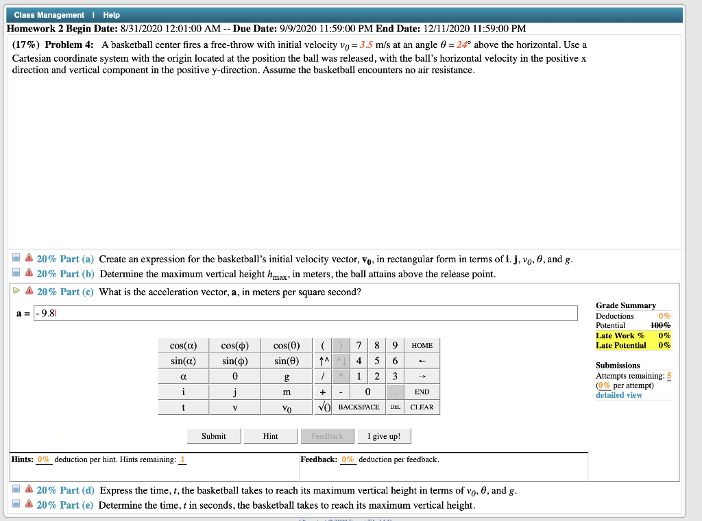 Solved Class Management | Help Homework 2 Begin Date: | Chegg.com
