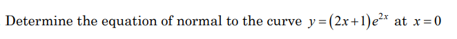 Solved Determine the equation of normal to the curve | Chegg.com