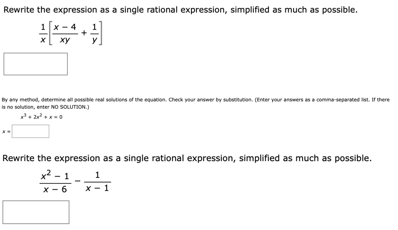 Solved Rewrite the expression as a single rational | Chegg.com