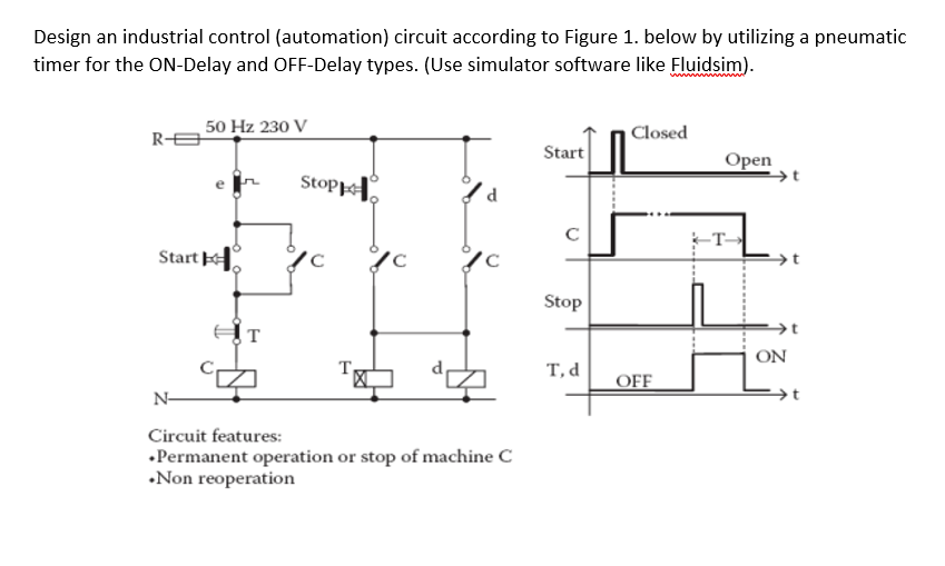 Solved Design an industrial control (automation) circuit | Chegg.com