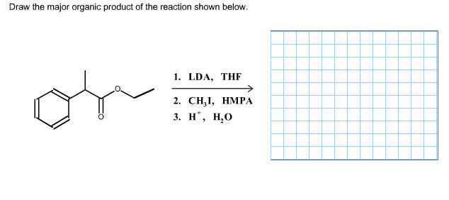 Solved Draw the major organic product of the reaction shown | Chegg.com