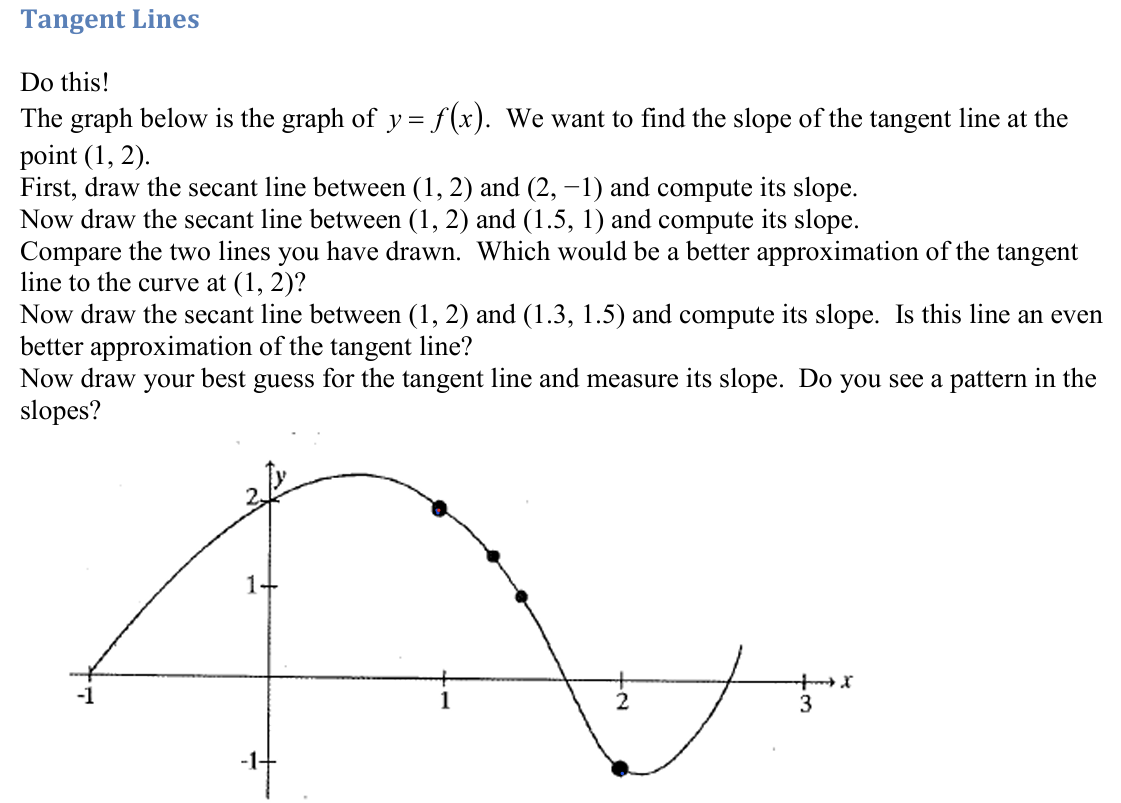 Solved Define Tangent Lines and Define Secant Lines in | Chegg.com
