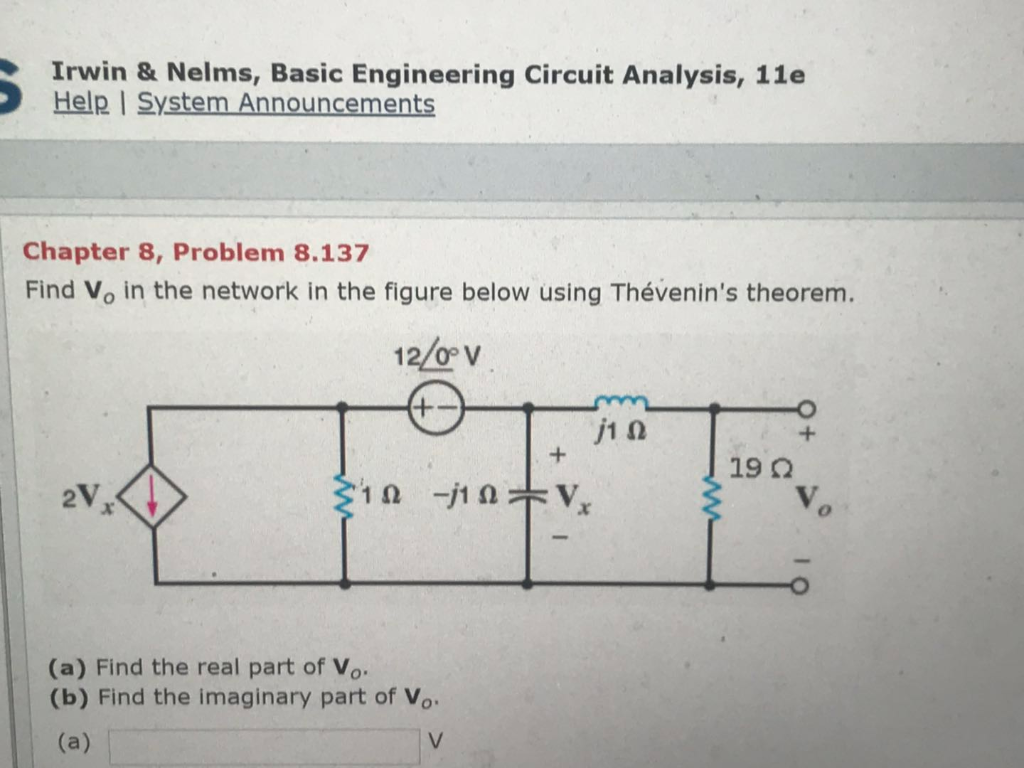 Solved Irwin & Nelms, Basic Engineering Circuit Analysis, | Chegg.com Solved Irwin & Nelms, Basic Engineering Circuit Analysis, | Chegg.com