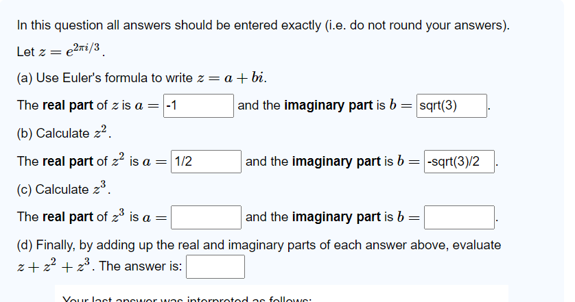 Solved In this question all answers should be entered | Chegg.com