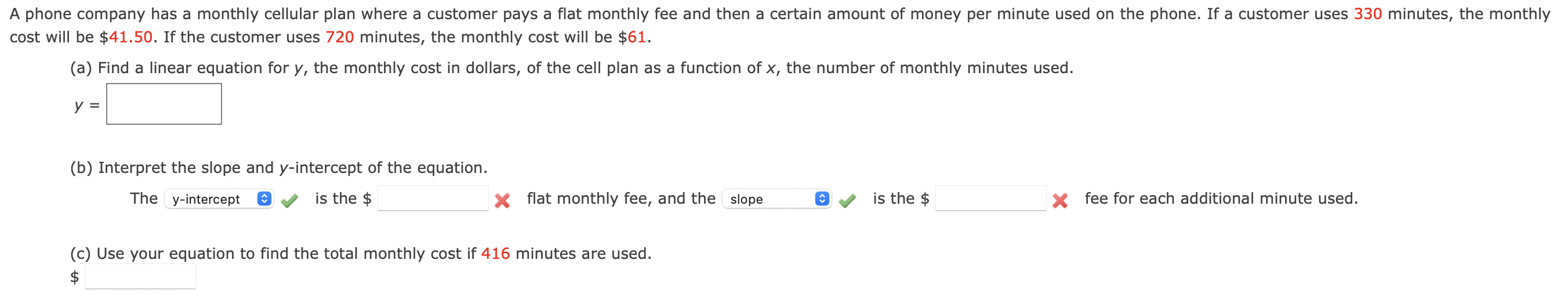 Solved cost will be $41.50. If the customer uses 720 | Chegg.com