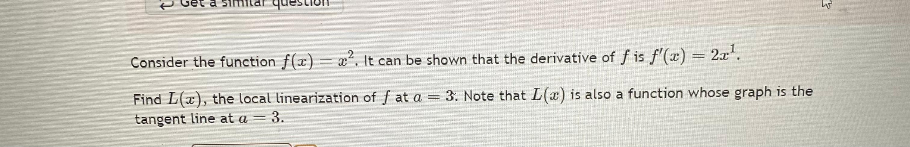 Solved Consider the function f(x)=x2. It can be shown that | Chegg.com