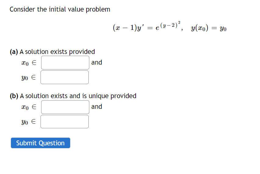 Solved Consider the initial value | Chegg.com