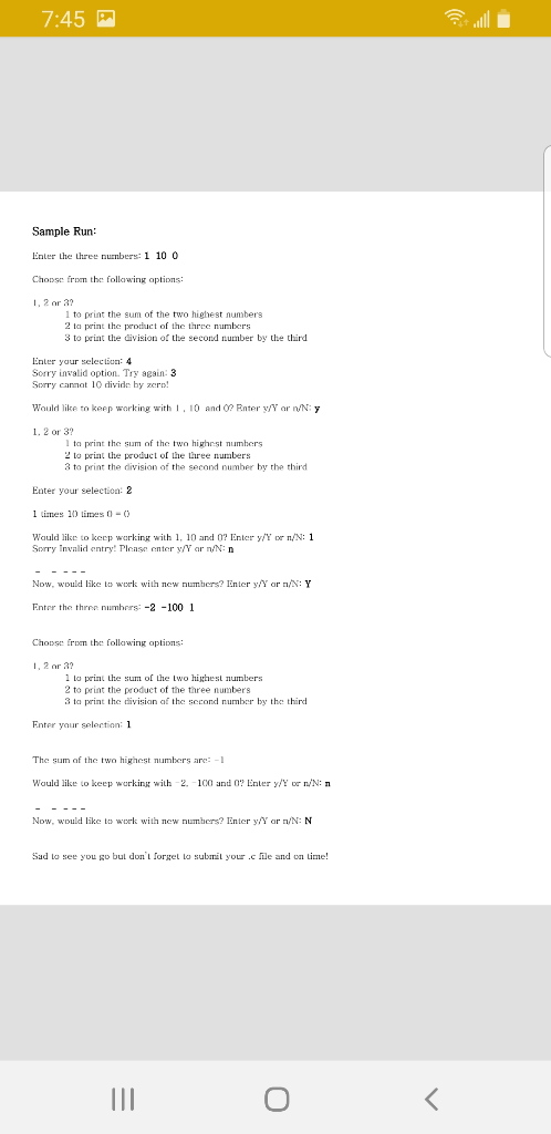 Solved MY code is not working I was trying to display the | Chegg.com