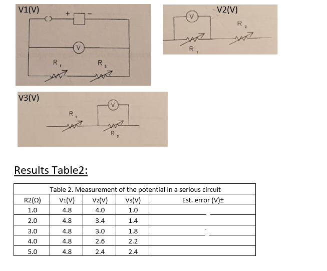 Solved Estimate the error in the voltmeter readings and then | Chegg.com