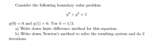 Solved Consider the following boundary value problem: y′′ + | Chegg.com