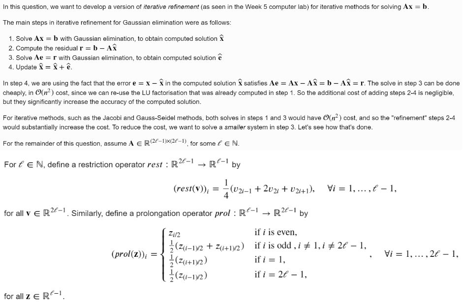 Solved In this question, we want to develop a version of | Chegg.com