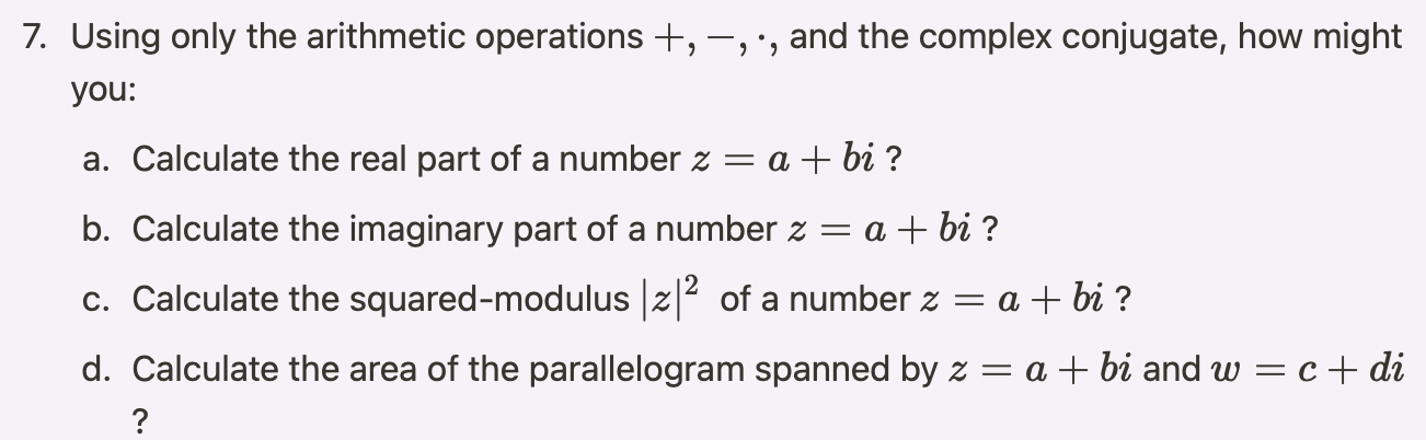 Solved Using only the arithmetic operations,,+-*, ﻿and the | Chegg.com
