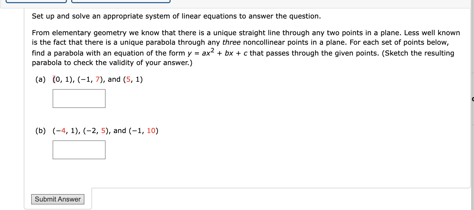 Solved Set up and solve an appropriate system of linear | Chegg.com