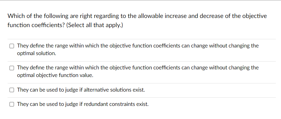 Solved Which Of The Following Are Right Regarding To The
