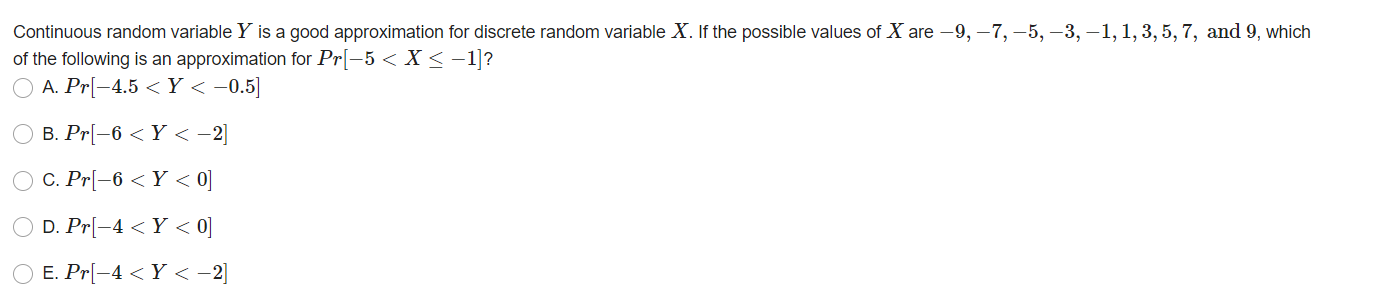 Solved Continuous Random Variable Y Is A Good Approximation 7606