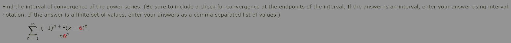 Solved notation. If the answer is a finite set of values, | Chegg.com