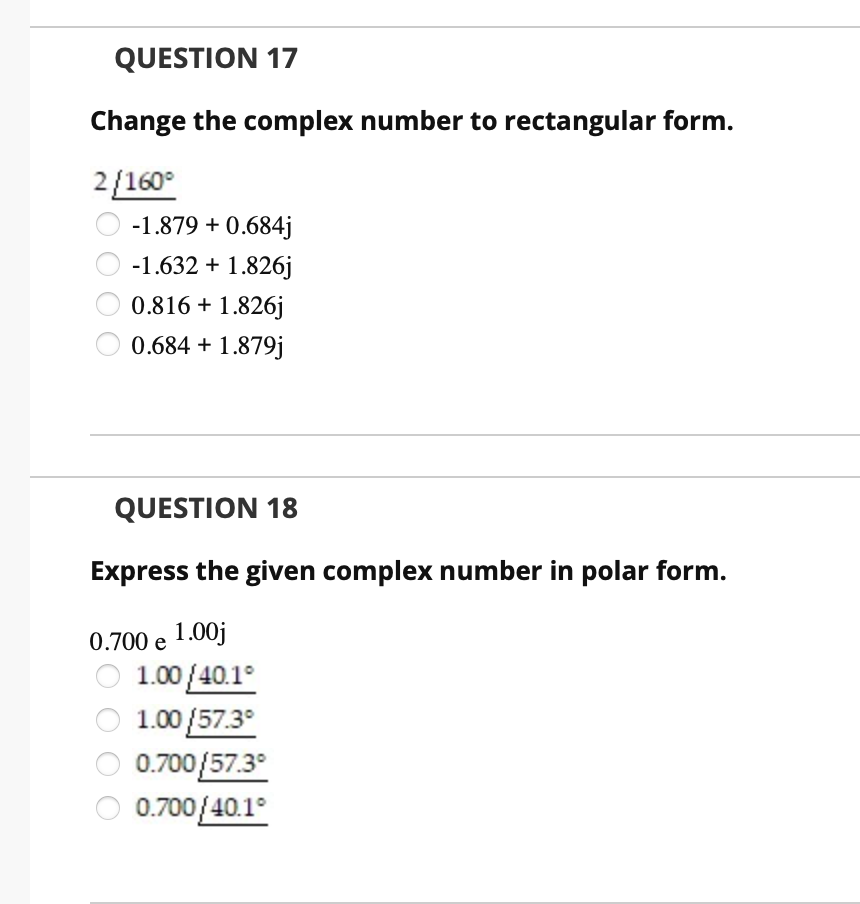 Solved Change the complex number to rectangular form. | Chegg.com