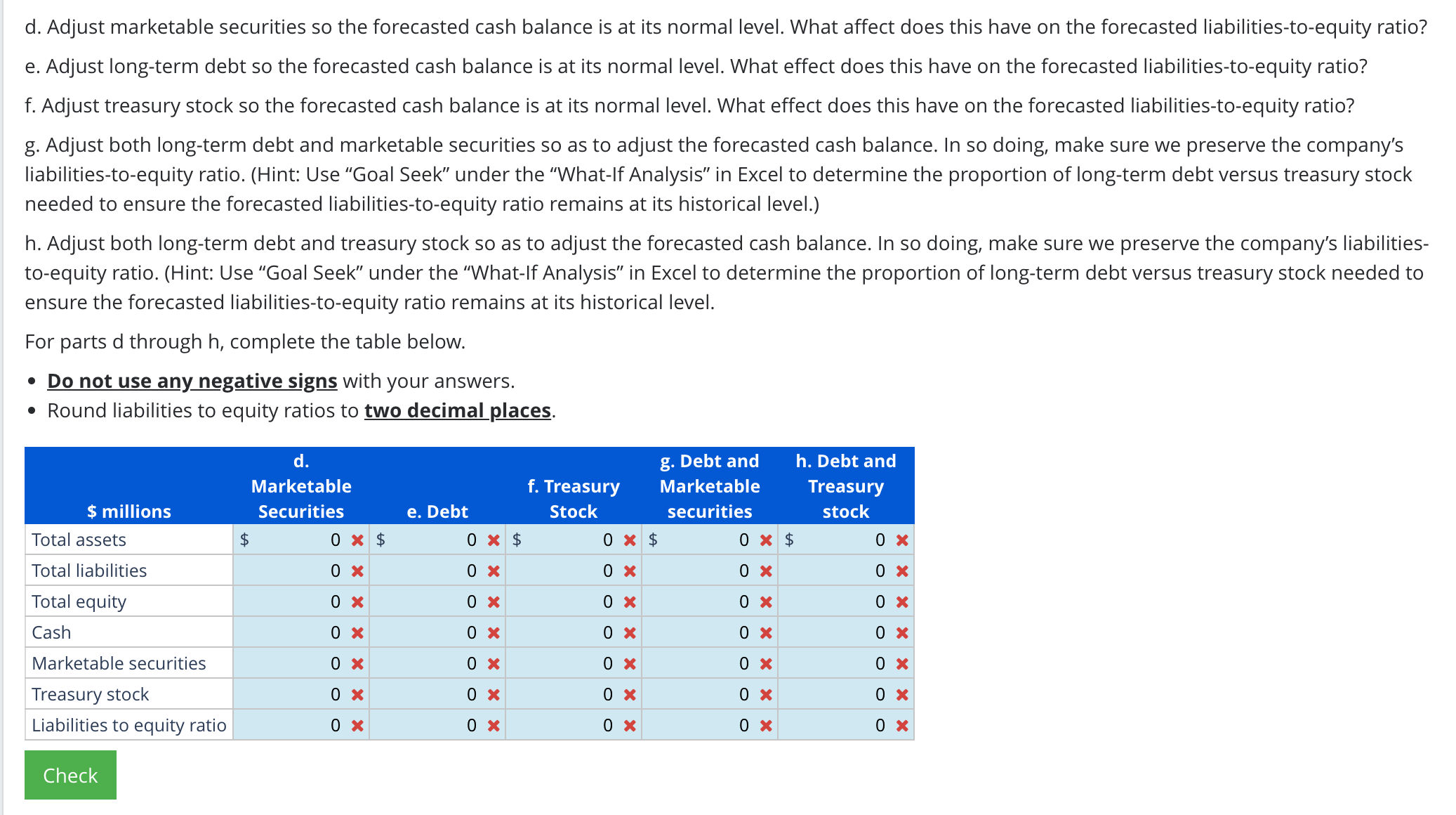 [Solved]: Answer table, other infromation is there for refer
