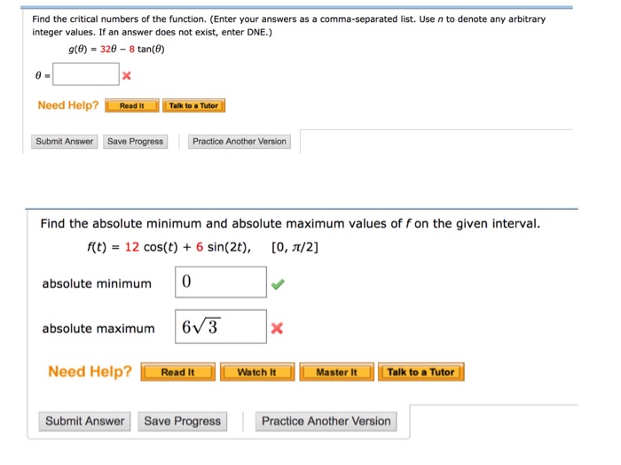 Solved Find the critical numbers of the function. (Enter | Chegg.com