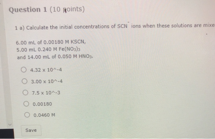 Solved Question 1 (10 Roints) 1 a) Calculate the initial | Chegg.com