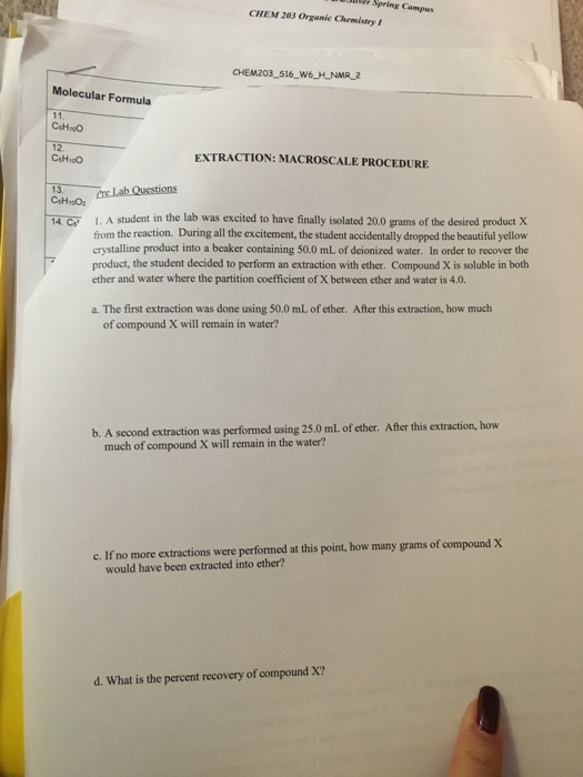 Solved er Spring Campus CHEM 203 Organic Chemistry I CHEM203 | Chegg.com