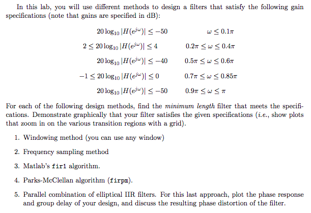 Solved In this lab, you will use different methods to design | Chegg.com
