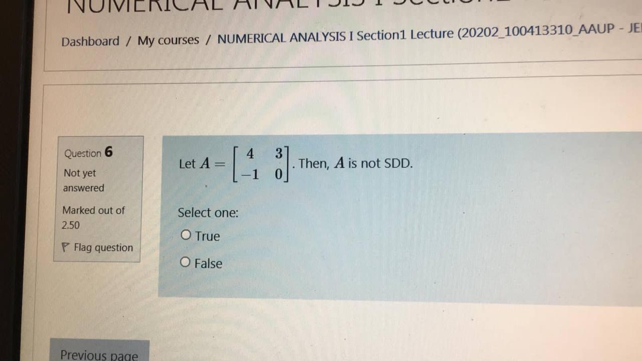 Solved Dashboard My Courses Numerical Analysis I 