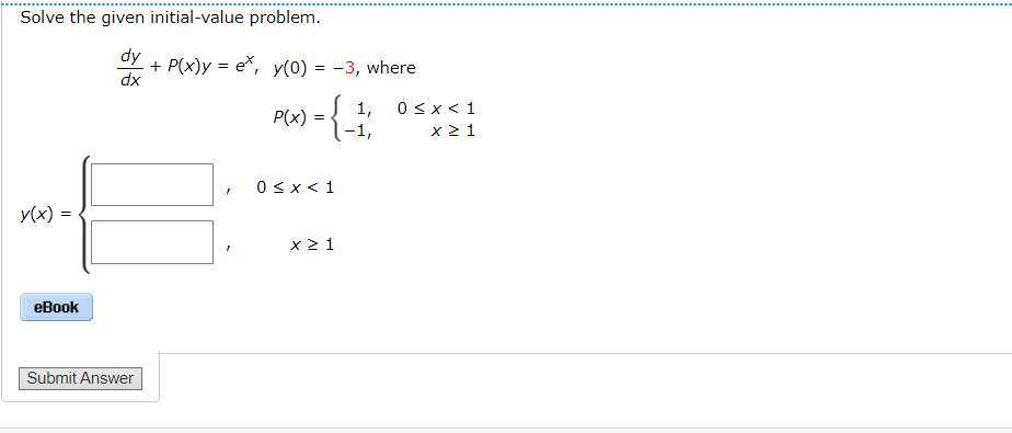 Solved Solve the given initial-value problem. | Chegg.com