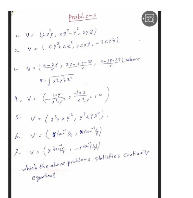 Solved Problems V = (2xÝ, xz? 4X42) V-1 Cy?tc2?2cxy, -2cx2) | Chegg.com