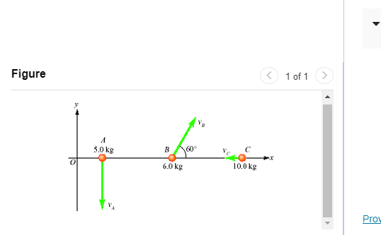 Solved Three Objects A B And C Are Moving As Shown In 