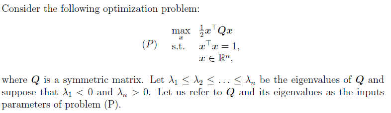 Solved Directly solve the maximization problem (P), and | Chegg.com