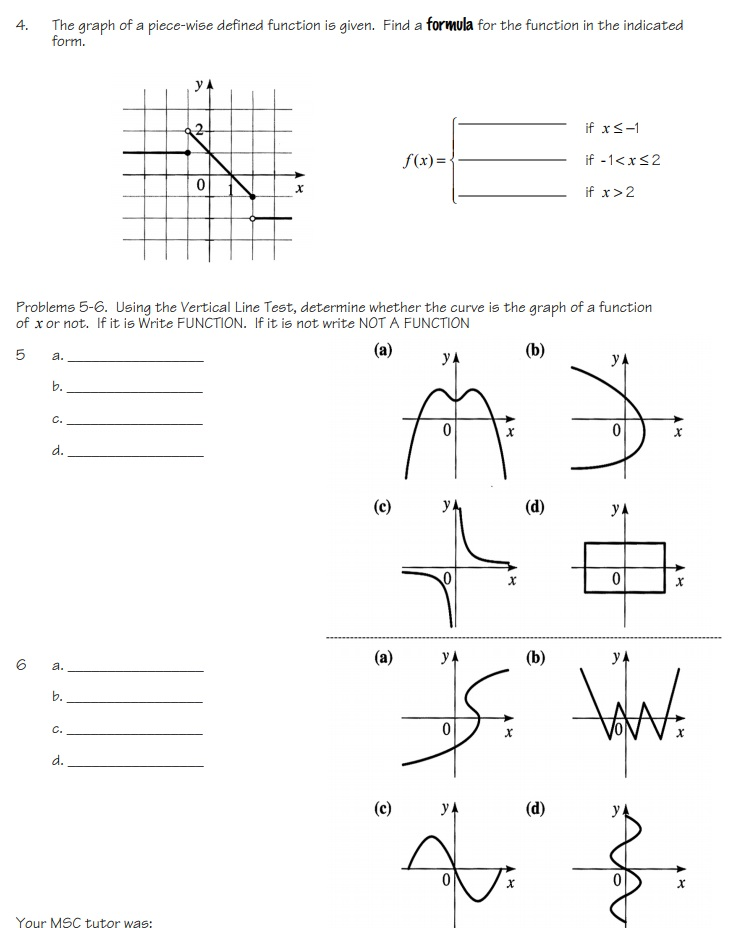 Solved 4. The graph of a piece-wise defined function is | Chegg.com