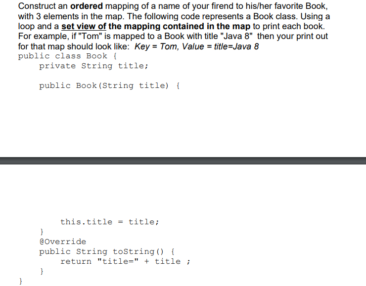 Solved Construct an ordered mapping of a name of your firend | Chegg.com