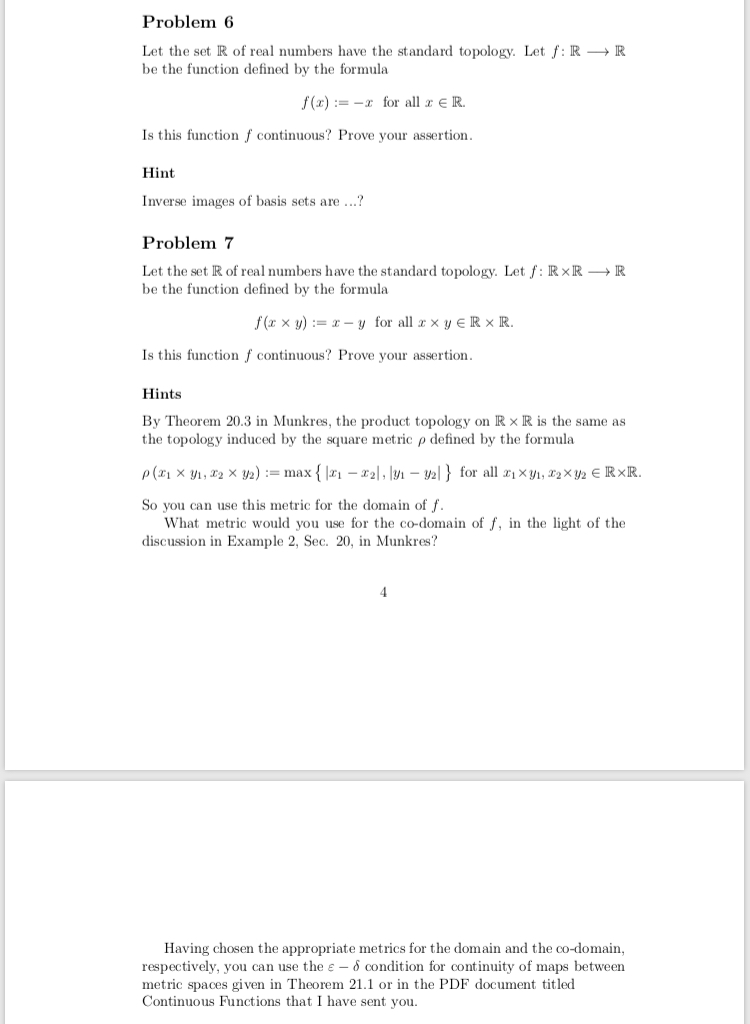 Solved The question is of Topology. I want complete answer | Chegg.com