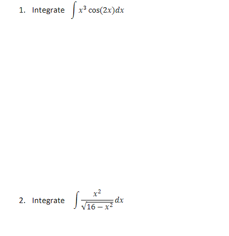 Solved ∫x3cos(2x)dx | Chegg.com