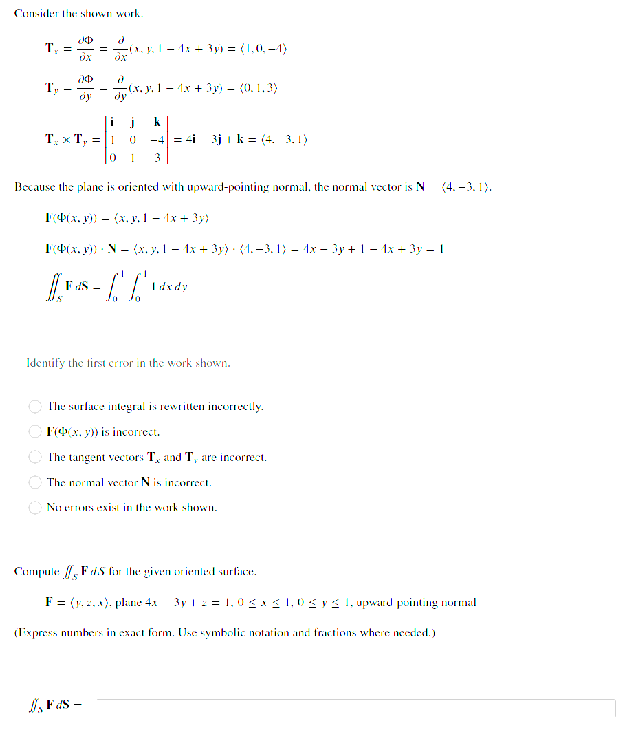 Solved Consider the shown work. | Chegg.com