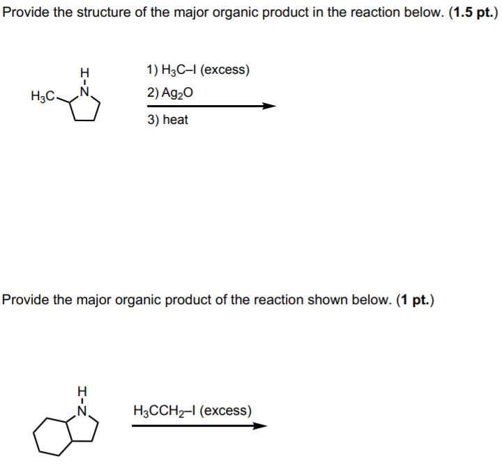 Solved Provide the structure of the major organic product in | Chegg.com