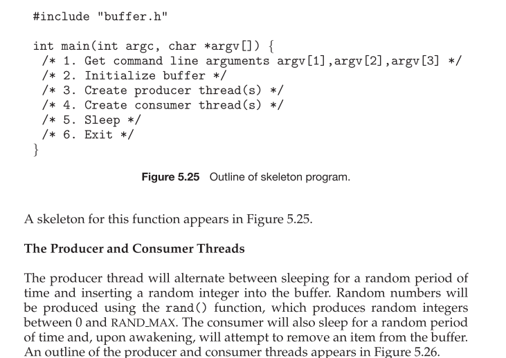 Project 3— Producer Consumer Problem In Section
