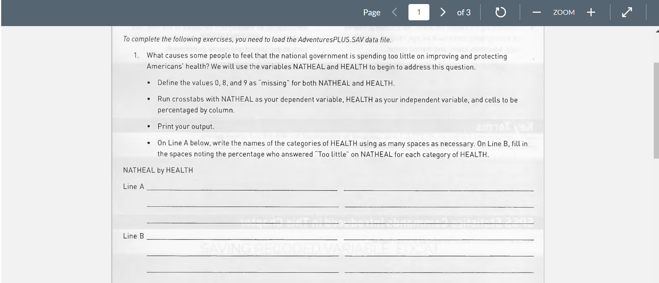 To complete the following exercises, you need to load | Chegg.com